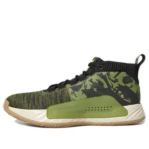 Adidas Dame 5 Gca High-top Athletic Sneakers - Green