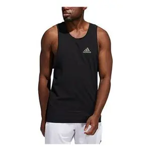 Adidas Heat.rdy Warrior Training Logo Sports Breathable Running Vest - Black