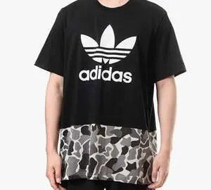 Adidas Originals Short Sleeve Tee With Camouflage Detail