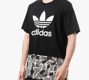Adidas Originals Short Sleeve Tee With Camouflage Detail