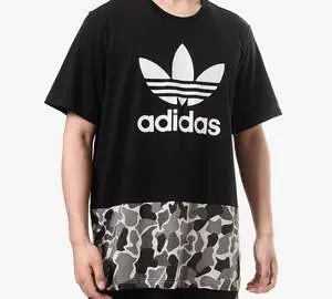 Adidas Originals Short Sleeve Tee With Camouflage Detail