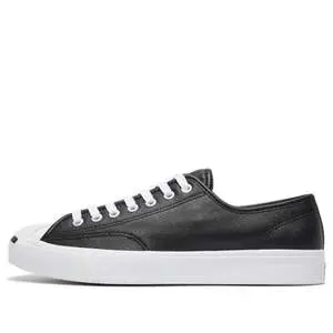 CONVERSE Jack Purcell Low Top Leather Sneakers - Black
