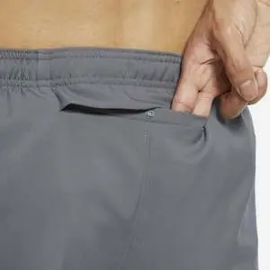 Nike Dri-fit Challenger Logo Sports Woven Running Long Pants Gray