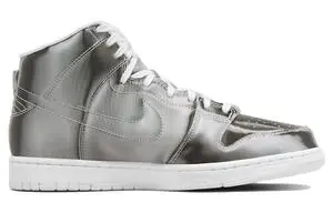 Nike X Clot Dunk High Flux Sneakers - Silver/white