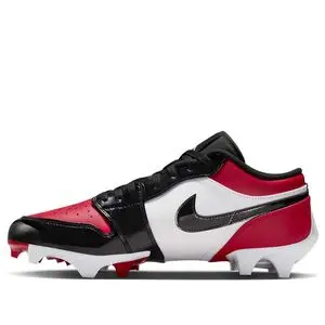JORDAN 1 Low Td Cleat 'patent Bred Toe - Gym Red/white/black