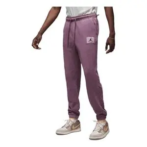 JORDAN Essential Fleece Washed Trousers - Purple