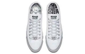 CONVERSE X Miley Cyrus Chuck Taylor All Star Silver Glitter Low Top Sneakers