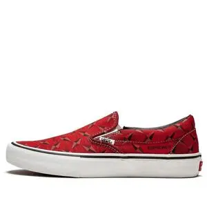 VANS X Supreme Classic Slip-on Pro 'diamond Plate - Red