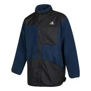 Adidas Prsve Boa Fleece Jacket - Black/blue