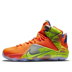 Nike Nike LeBron 12 'Six Meridians' Athletic Sneakers Dark Redgrey/blue