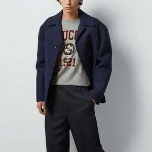 Gucci Cotton Jersey Printed T-shirt - Grey