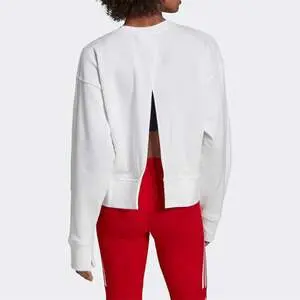 Adidas Originals Round Neck Long Sleeve Pullover - White
