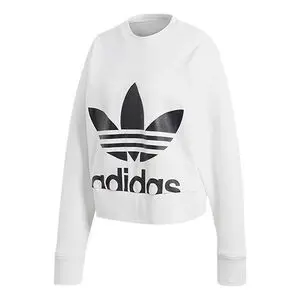 Adidas Originals Round Neck Long Sleeve Pullover - White