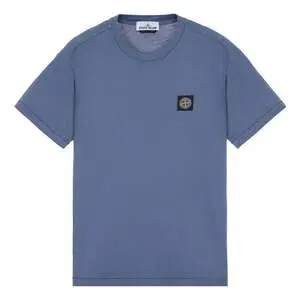 Stone Island Compass Patch Logo T-shirt - Avio Blue