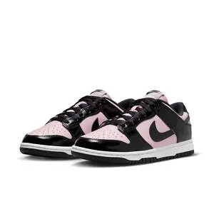Nike Dunk Low Athletic Sneakers - Black/pink