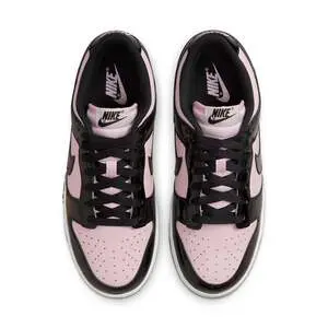 Nike Dunk Low Athletic Sneakers - Black/pink