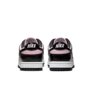 Nike Dunk Low Athletic Sneakers - Black/pink
