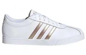Adidas Courtset Metallic Stripe Sneakers - White/gold