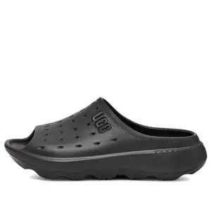 UGG Embossed Logo Slip-on Slides - Black