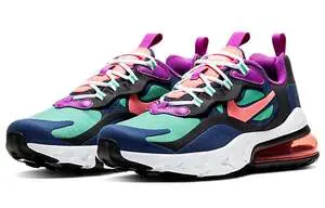 Nike Max 270 React Sneakers - Blue Void/black/kinetic