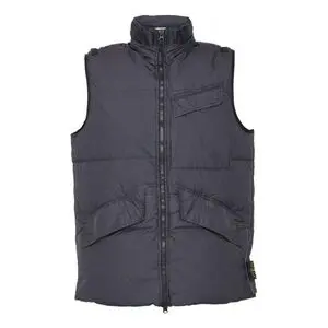 Stone Island Crinkle Reps Down Vest - Black