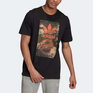 Adidas Originals Camo Tongue Tee Logo Tee