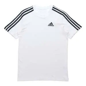 Adidas Training Stripe T-shirt - White