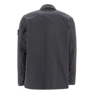 Stone Island Stretch Overshirt 'charcoal - Black