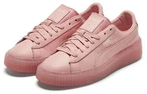 PUMA Basket Platform Core Low Top Sneakers - Pink