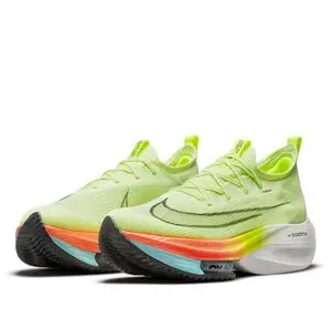 Nike Zoom Alphafly Next% "fast Pack" Sneakers - Barely Volt/black/hyper Orange