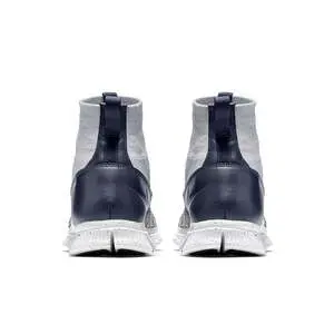Nike Free Mercurial Superfly Flyknit High Top Sneakers - White/grey
