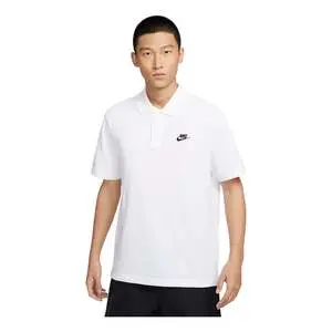 Nike Lapel Short Sleeve Polo Shirt - White