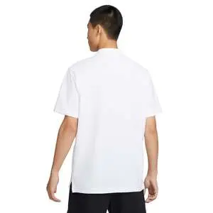 Nike Lapel Short Sleeve Polo Shirt - White
