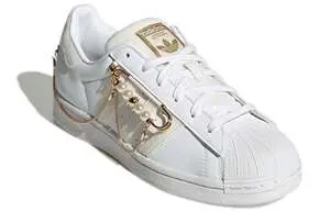 Adidas Originals Superstar Skate Shoes With Embellished Detail - White