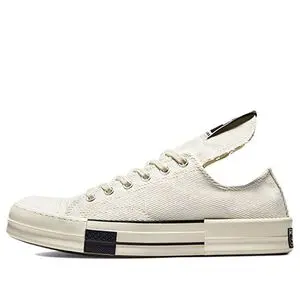 CONVERSE Rick Owens X Drkshdw Drkstar Chuck 70 Low Top "egret - White