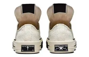 CONVERSE Rick Owens X Drkshdw Drkstar Chuck 70 Low Top "egret - White