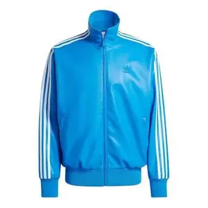 Adidas Adidas Firebird Adicolor Three Stripes Synthetic Fabric Loose Jacket Blue