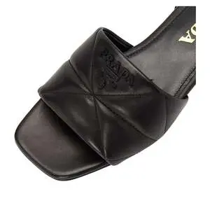 Prada Quilted Nappa Leather Sabots