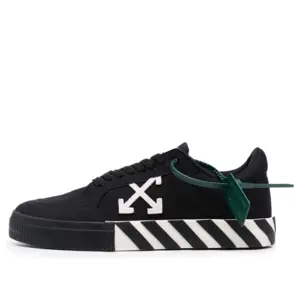 Off-White Vulcanized Low Canvas Sneakers - Black/white