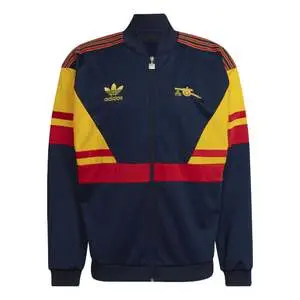 Adidas Originals Colorblock Stripe Logo Embroidered Soccer Jacket - Default Color