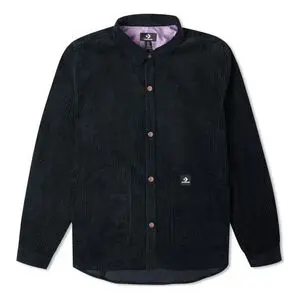 CONVERSE Corduroy Button Shirt Asia Sizing - Black