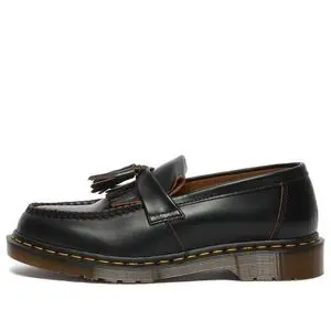 Dr. Martens Vintage Made In England Quilon Leather Tassel Loafers