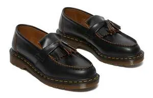 Dr. Martens Vintage Made In England Quilon Leather Tassel Loafers