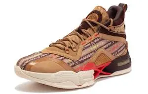 361 DEGREES Ag2x High-top Sneakers - Brown/white