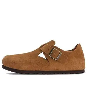 BIRKENSTOCK Birkenstock London Suede Leather Mary Jane Flat Mink