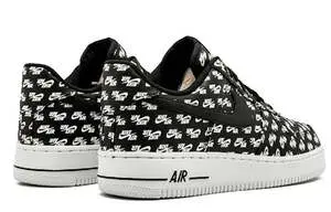 Nike Force 1 Low '07 Qs "all Over Logo - Black/white