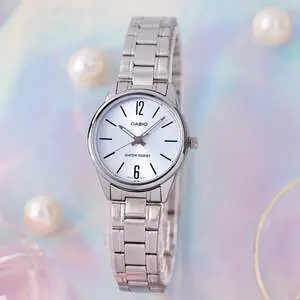 Casio Stainless Steel Quartz Analog Watch - Silver