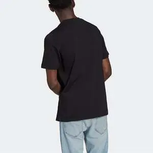 Adidas Originals Ss22 Essential Tee Athleisure Casual Sports Solid Color Logo Short Sleeve Black - Default Color