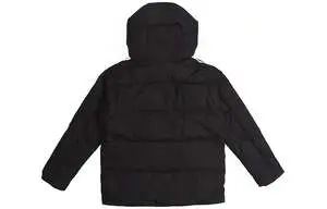 Adidas Padded Hooded Down Jacket With Signature Stripes