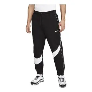 Nike Big Swoosh Sweatpants Asia Sizing 'black White - Black/white